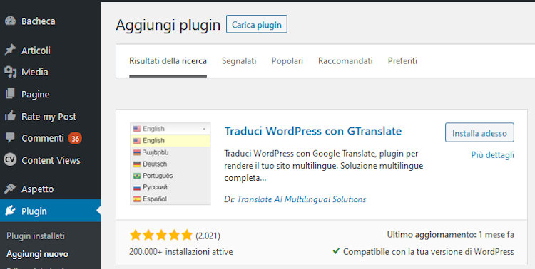 Tradurre un sito creato con WordPress | Aruba Magazine