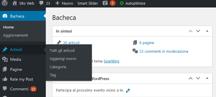 Corso WordPress, i primi passi con il CMS | Aruba Magazine